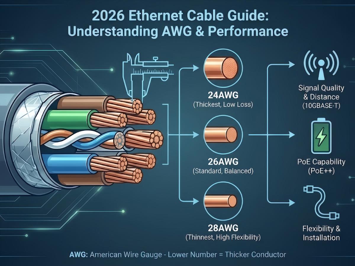 2026 AWG Guide: How Ethernet Cable Gauge Impacts Network Performance – network-switch.com