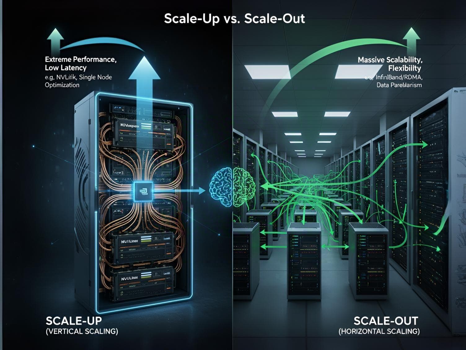 Scale-Up vs. Scale-Out in AI Infrastructure: Key Differences 2025 – Network-Switches