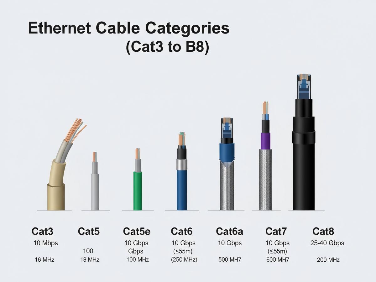 CCNA Ethernet Cable Types (2025) | Straight, Crossover & Console Cable – network-switch.com