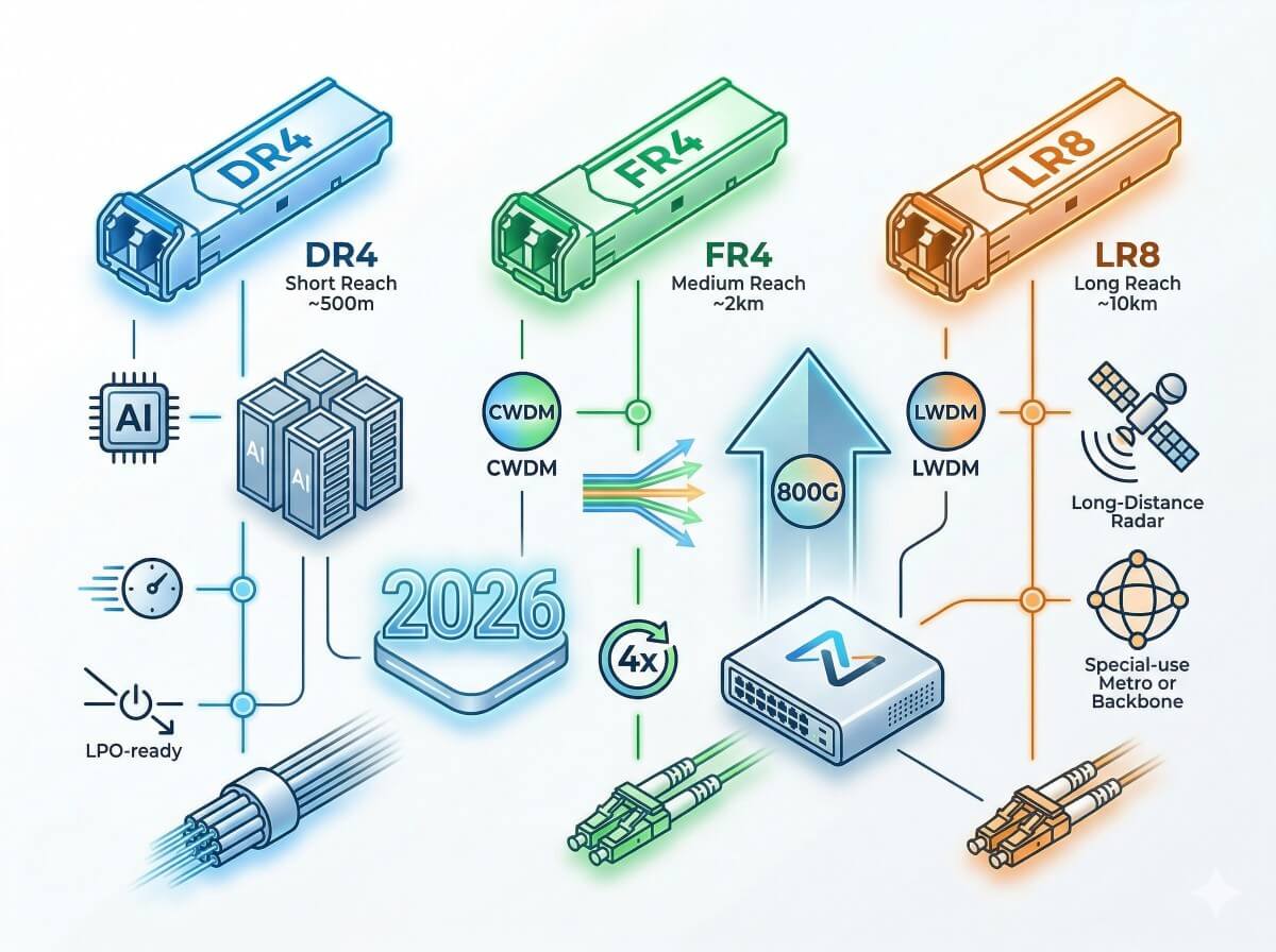 400G Optical Modules 2026 Guide: DR4 vs. FR4 vs. LR8 Lab Benchmarks ...