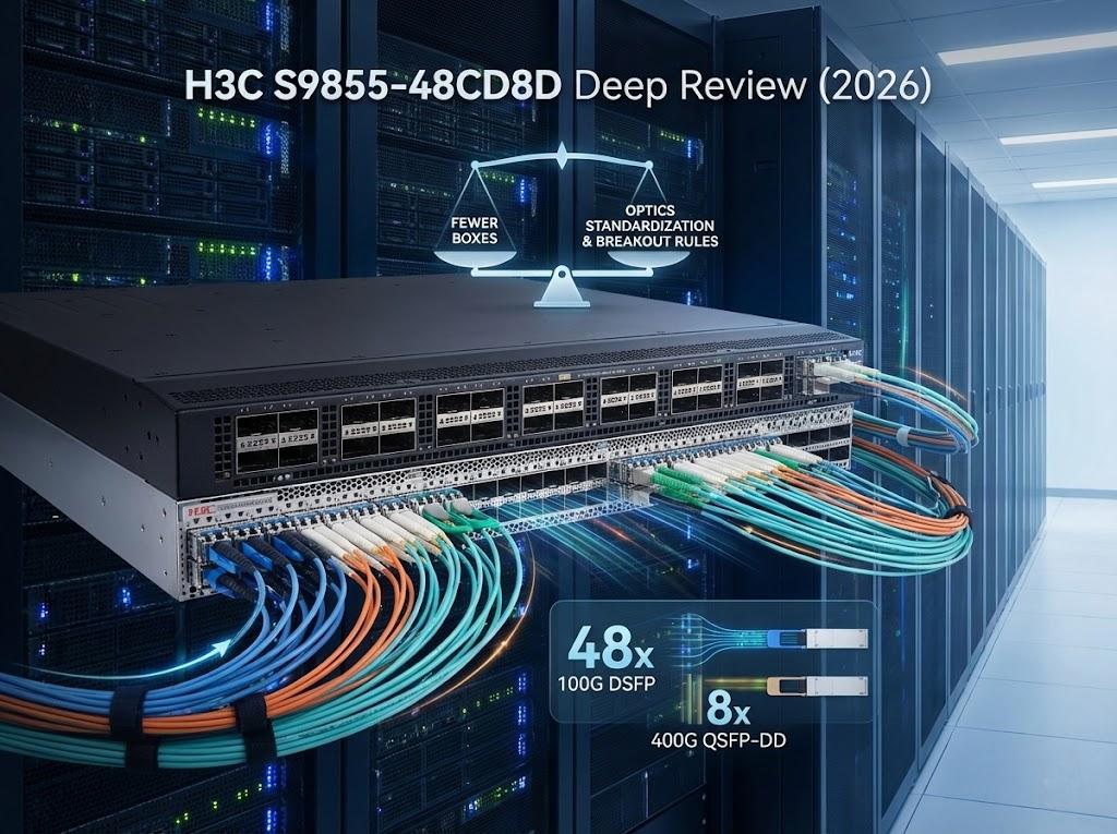 H3C S9855-48CD8D Review: 48×100G High-Density Leaf + 8×400G Uplinks ...