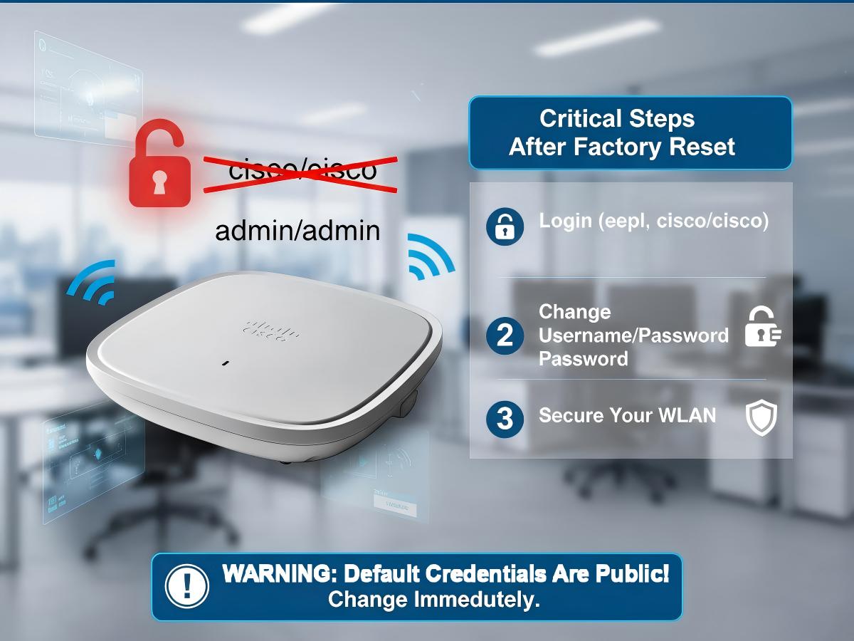 Cisco AP Default Username & Password | Cisco WAP & Aironet Guide 2026 ...