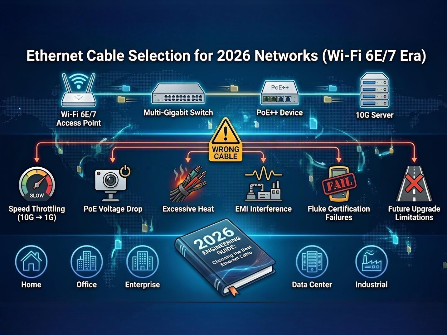 How to Choose an Ethernet Cable 2026: Cat5e vs Cat6 vs Cat6A vs Cat8 ...