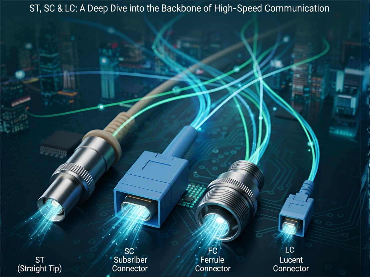 Differences Between ST, SC, FC, and LC Fiber Connectors 2025 – Network ...