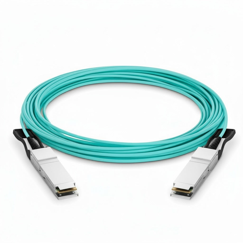 Network Switch 10G SFP+ to SFP+ Active Optical Cable, OM3 Multimode, up ...