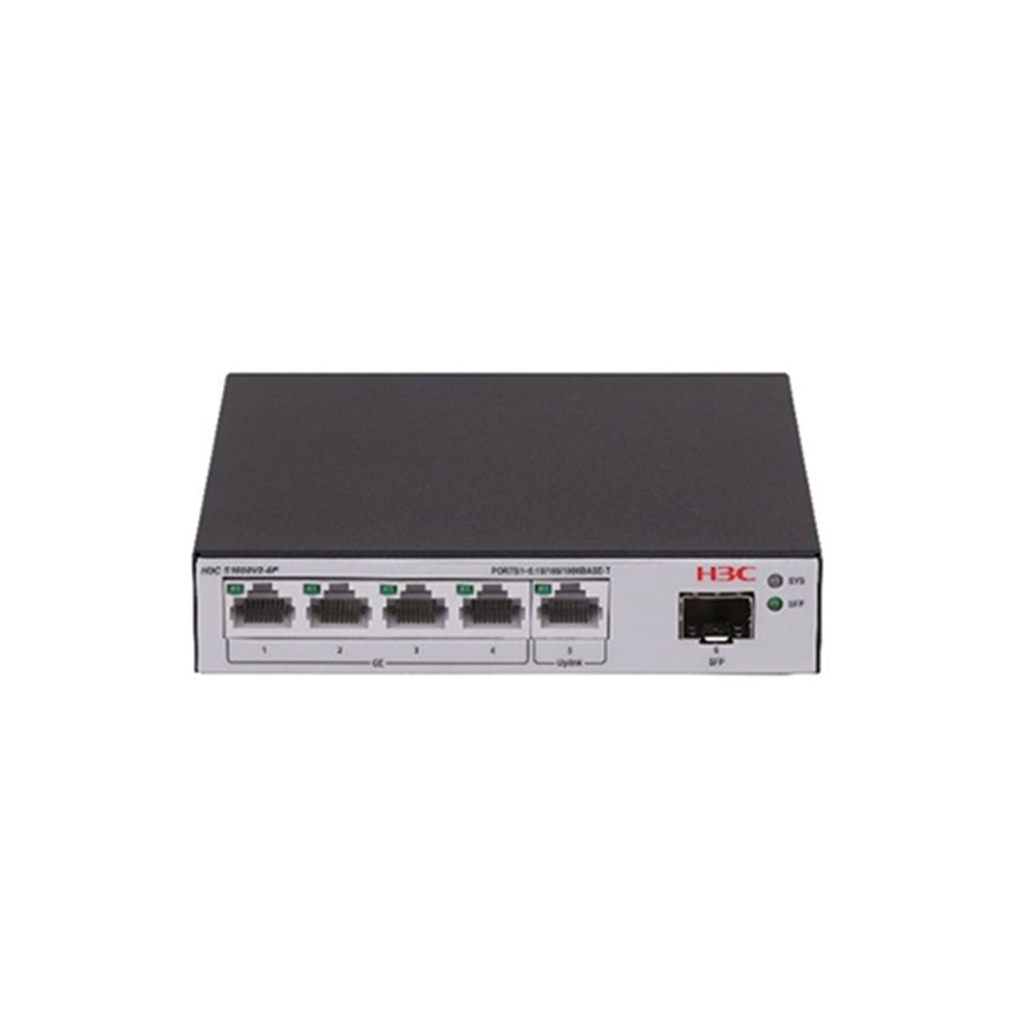 H3C S1600V2-6P-HPWR 4xPoE+ + 1xGE + 1xSFP PoE SMB Switch – network ...