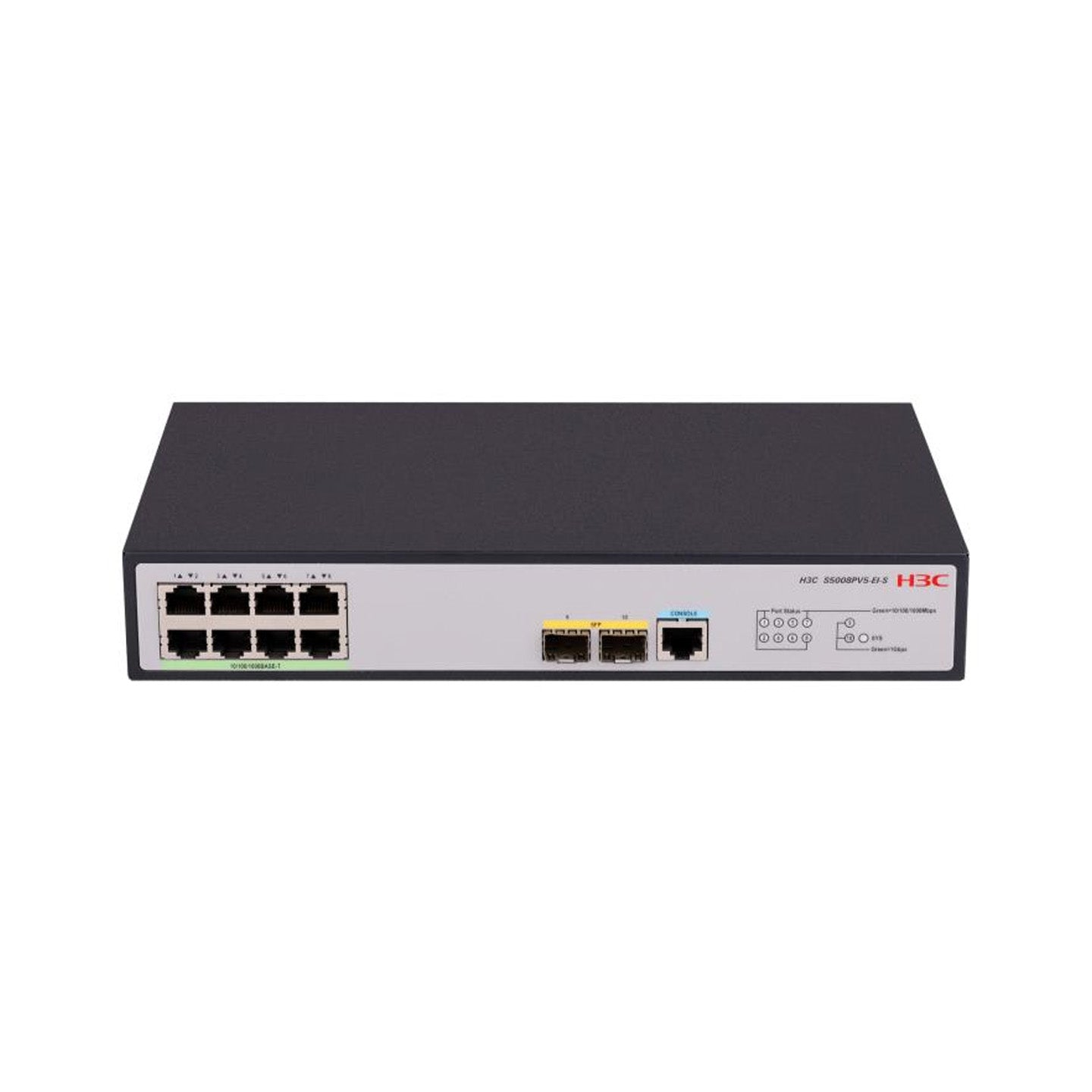 H3C S5008PV5-EI-S 8-Port Gigabit Layer 2/3 SMB Access Switch - Network ...