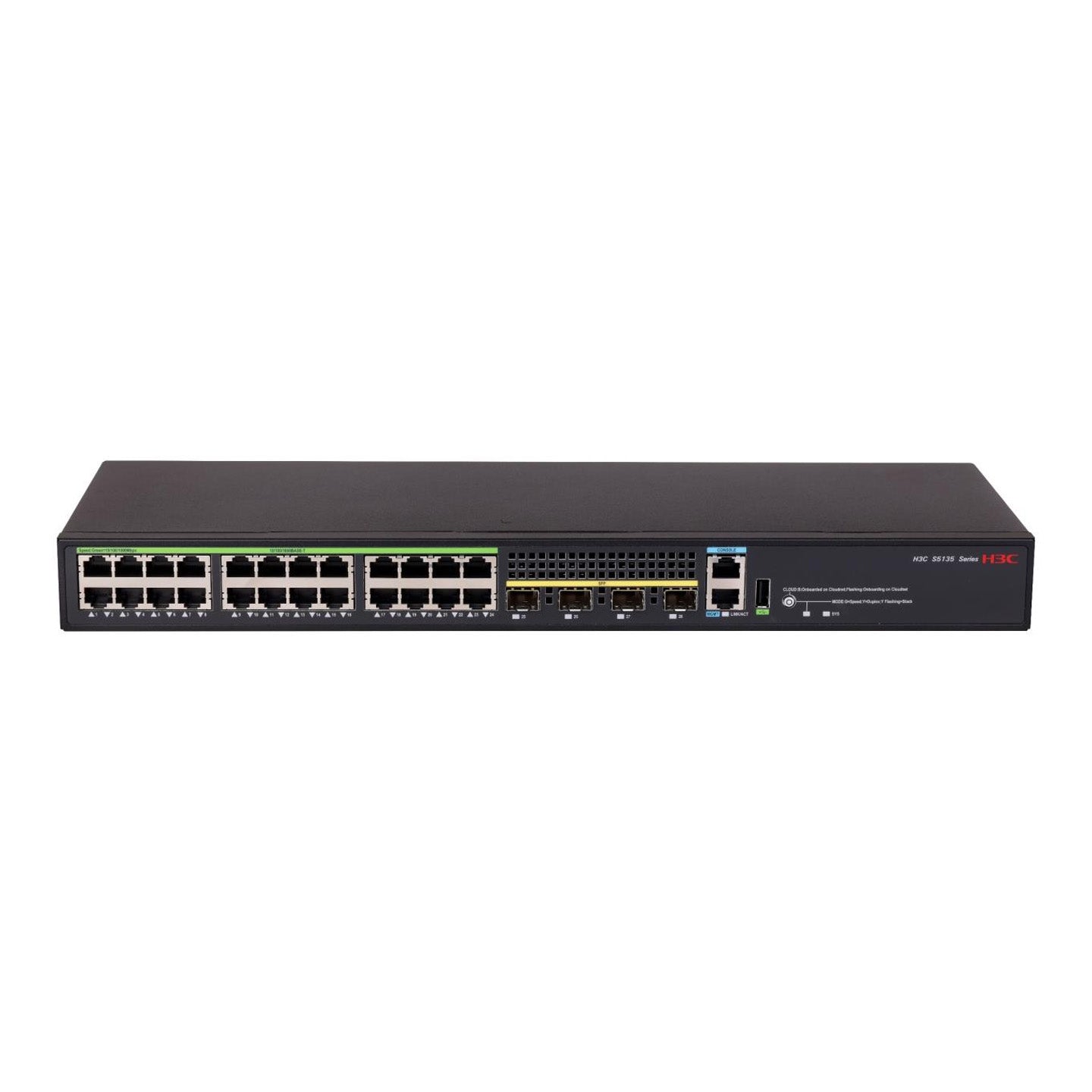 H3C S5136S-24P4X-EI 24xGE PoE+ + 4x10G Campus Switch – network-switch.com