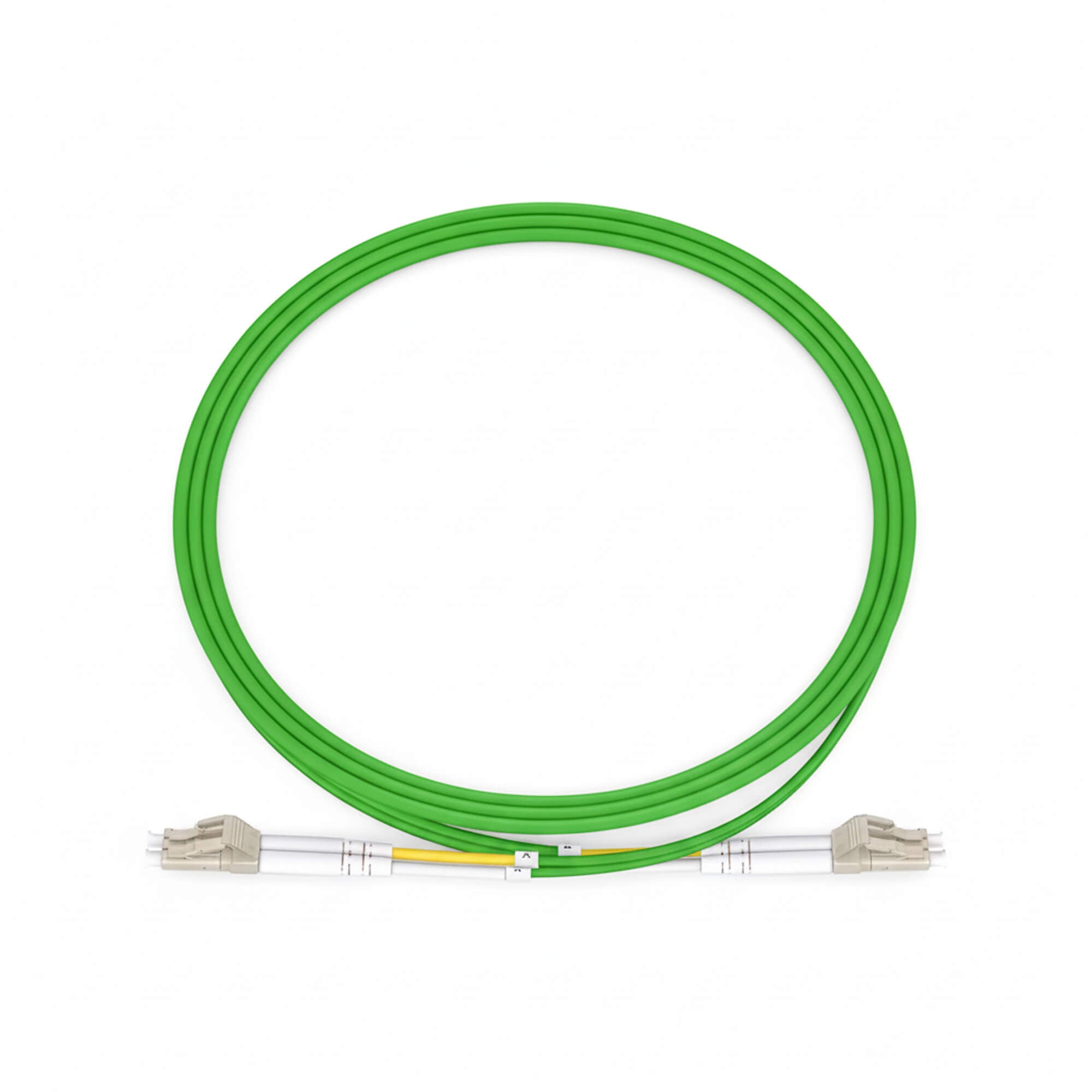 LC to LC Duplex OM5 Multimode Fiber Patch Cable | 2.0mm OFNR – network-switch.com