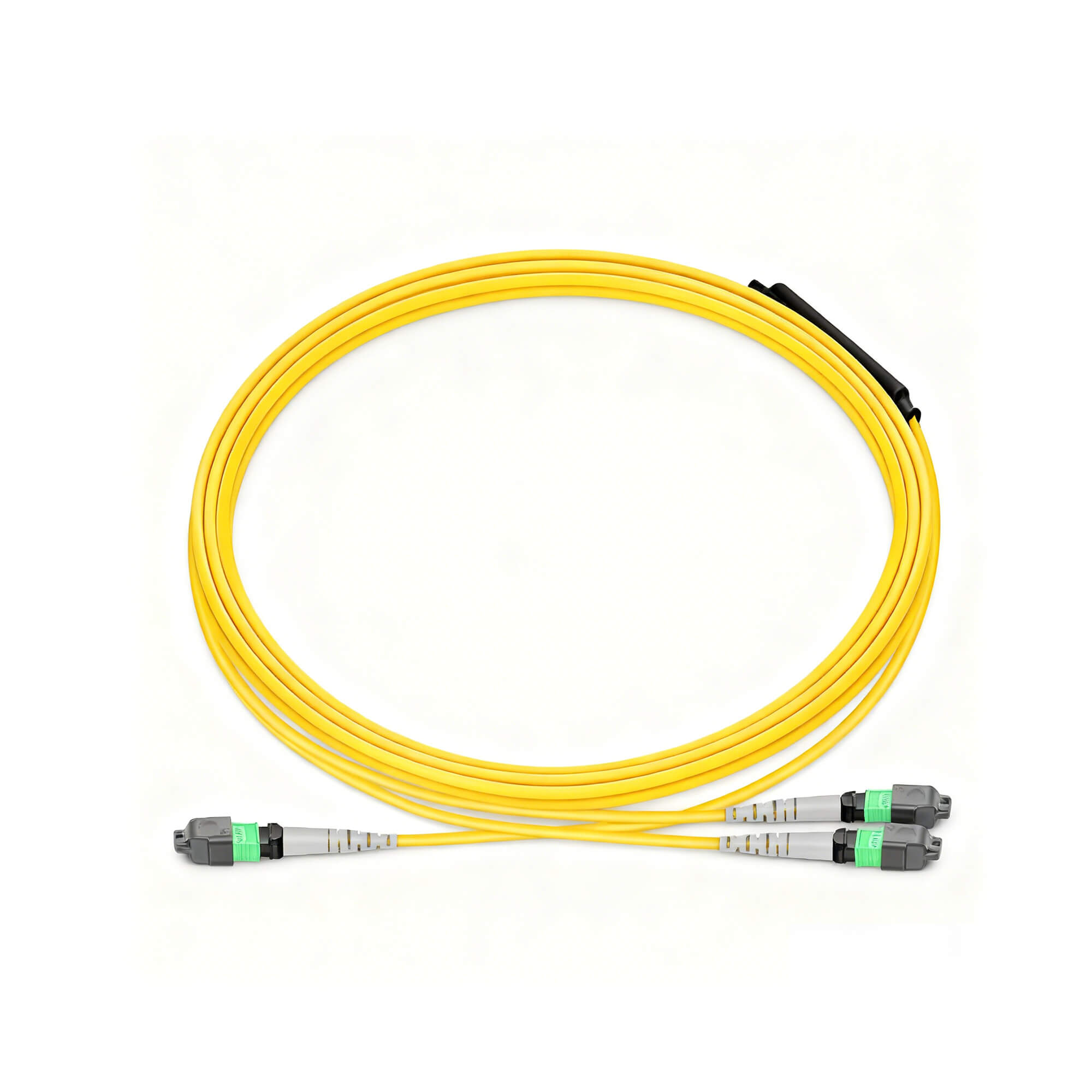 MPO 12F to 2xMPO 4F APC Breakout Cables, 8 Fibers, Singlemode (OS2, G ...