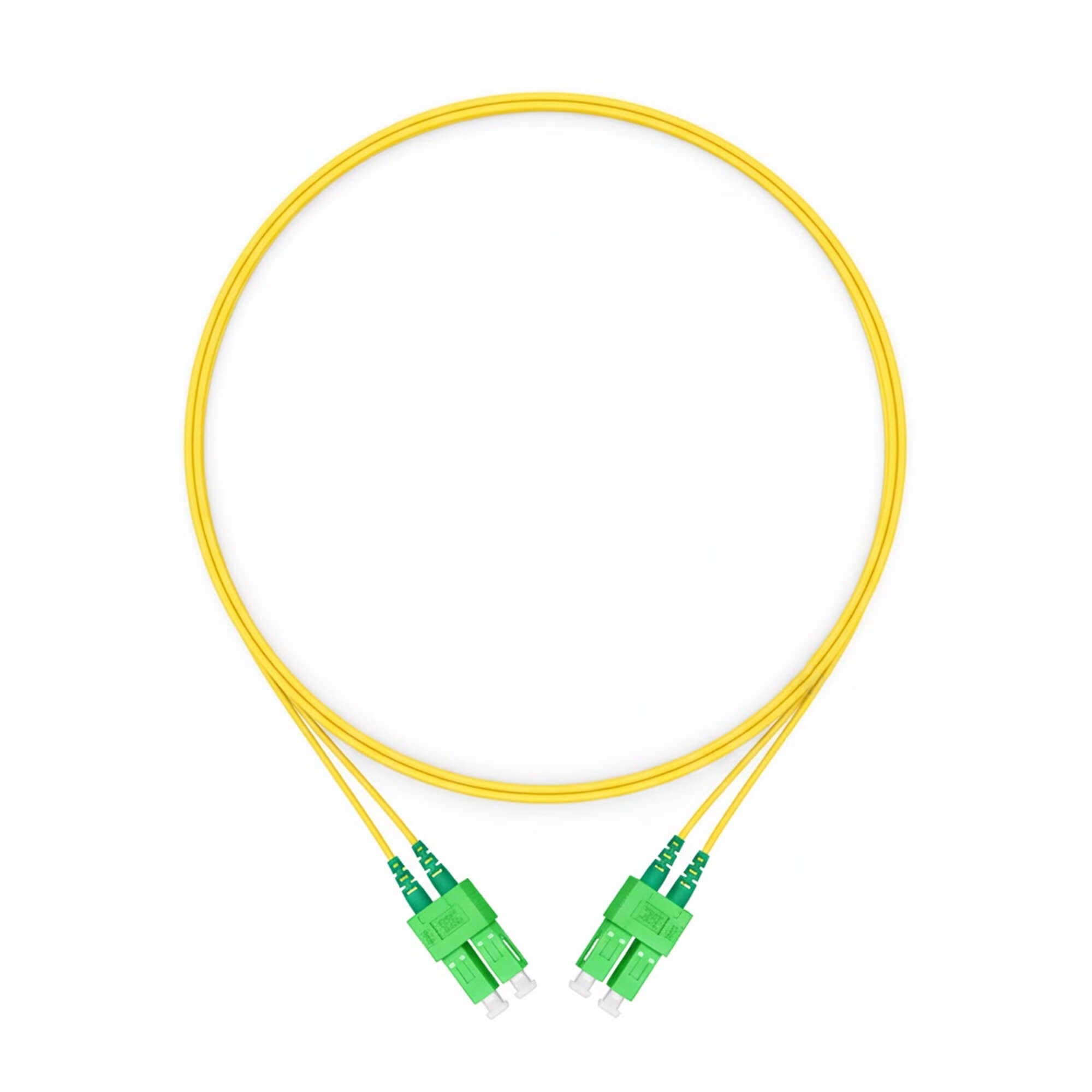 NSComm SC to SC APC Duplex Single Mode Fiber Patch Cable, 2.0mm OFNR ...