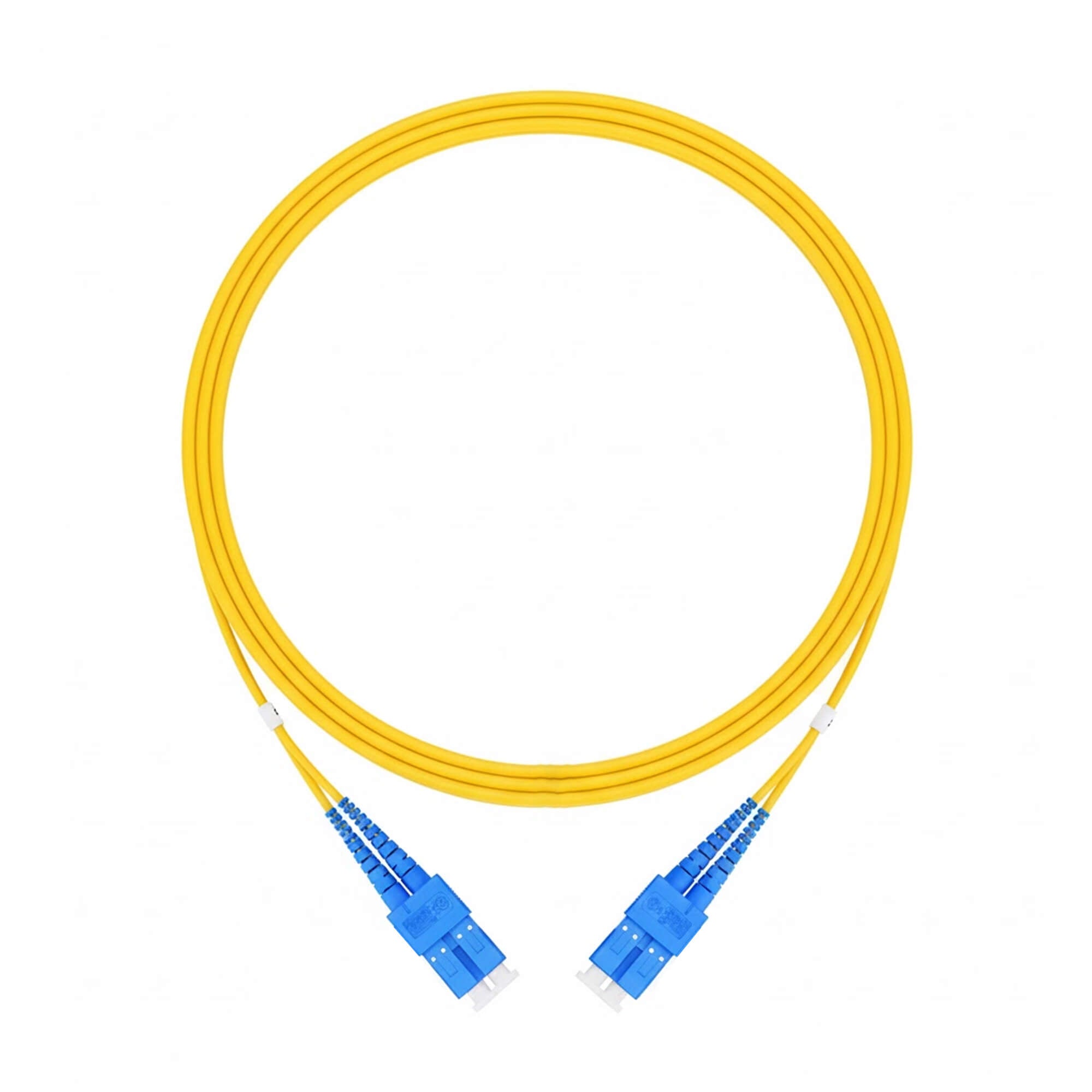 NSComm SC to SC UPC Duplex Single Mode Fiber Patch Cable, 2.0mm OFNR ...